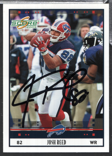Josh Reed Bills Autographed 2005 Donruss Score #30 w/COA 101623NPCD61 ...
