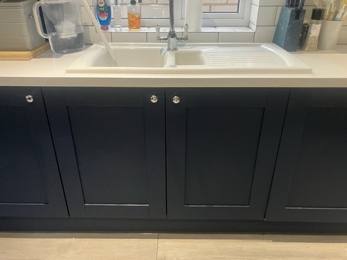 Wren Indigo Blue Infinity Range Shaker Kitchen, VGC, 5 Years Old | eBay UK