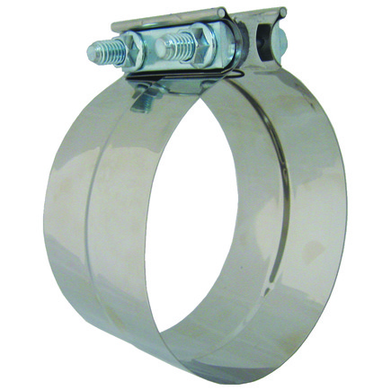 Tectran HLS200 Exhaust Clamp 2 In., Stainless Steel, Lap Style, With 2 ...