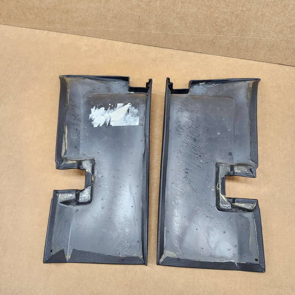 69-72 C3 Corvette REAR Roof Panels Halo Trim Panel Above COUPE Black ...