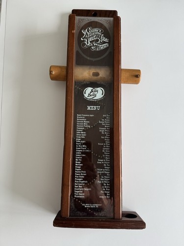 Great American Jelly Bean Machine Vintage Wooden w/ Jelly Belly Menu | eBay