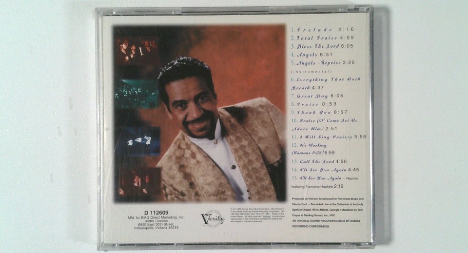 Richard Smallwood Adoration Live In Atlanta CD 1996 Gospel Verity FREE ...