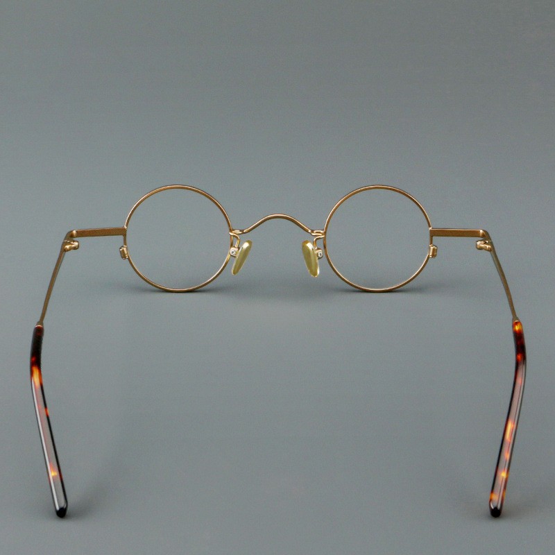 Small Round Eyeglass Frames Men Women Full Rim 35mm Glasses Retro Metal ...
