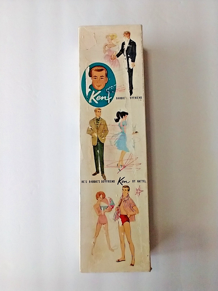 Vintage 1960 Barbie Boyfriend Ken #750 Mattel Blond Hair Doll with Box ...