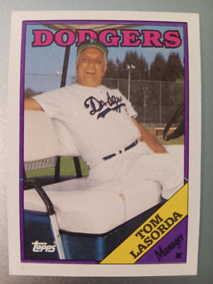 TOMMY LASORDA MGR. LOS ANGELES DODGERS 1988 TOPPS BASEBALL CARD #74 | eBay