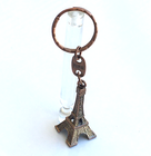 Vintage Keychain Eiffel Tower Bronze Keychain Key Fob Ring PARIS FRANCE ...