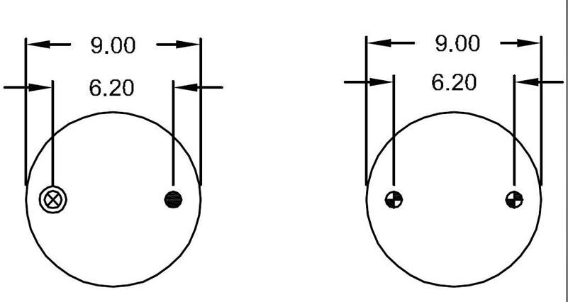 2 pcs Airbags Air Bag Spring for Goodyear 3B12-303 Contitech FT 330-29 ...