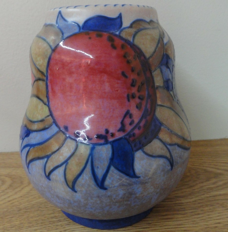 Charlotte Rhead Crown Ducal Art Deco Floral Design Signed Art Pottery ...