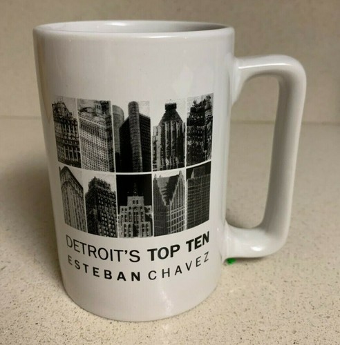 Coffee Mug Cup Pure Detroit Top Ten Esteban Chavez Buildings Linyi | eBay