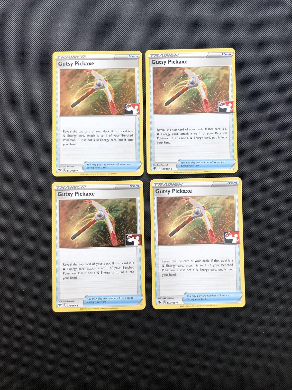 4x Gutsy Pickaxe 145/189 Holo Pokemon Prize Pack Series 3 FAST SHIP ...