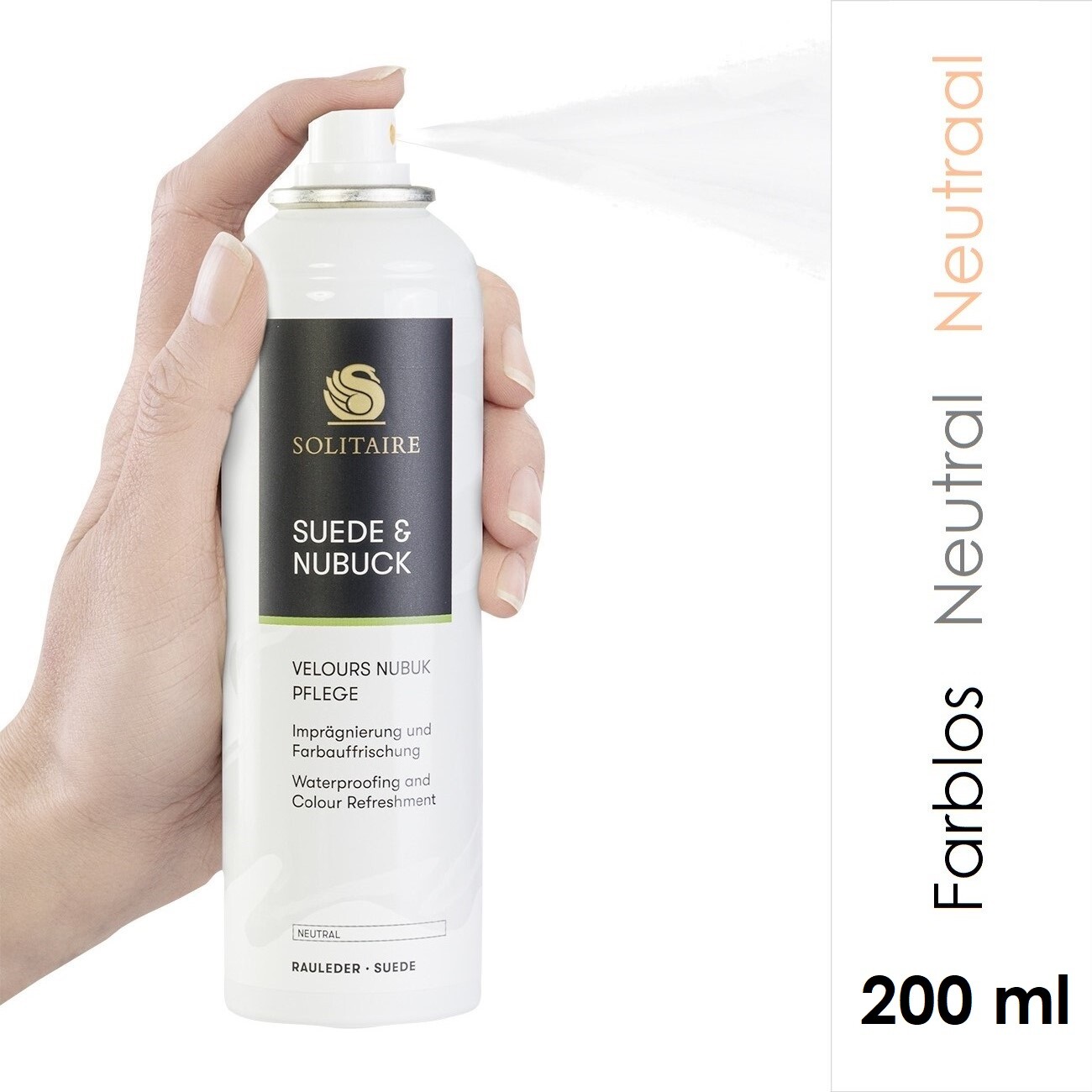 Solitaire Velours Nubuk Spray Wildleder Rauleder Pflege 200 ml | eBay.de