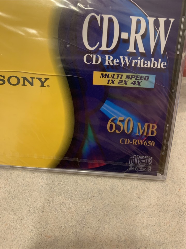 Set of 4 Sony CD-RW650 CD ReWritable | eBay