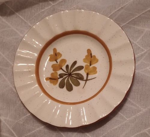 Vintage Stangl Pottery Golden Blossom Appetizer Plate Coaster ...