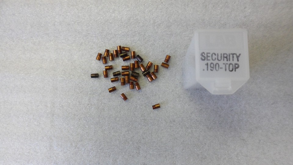 Serrated Security Driver Pins to make locks difficult to pick or bump ...