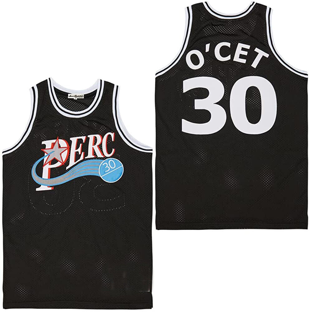 Perc #30 Ocet Basketball Jersey Blue White Stitched Hip Hop Party ...