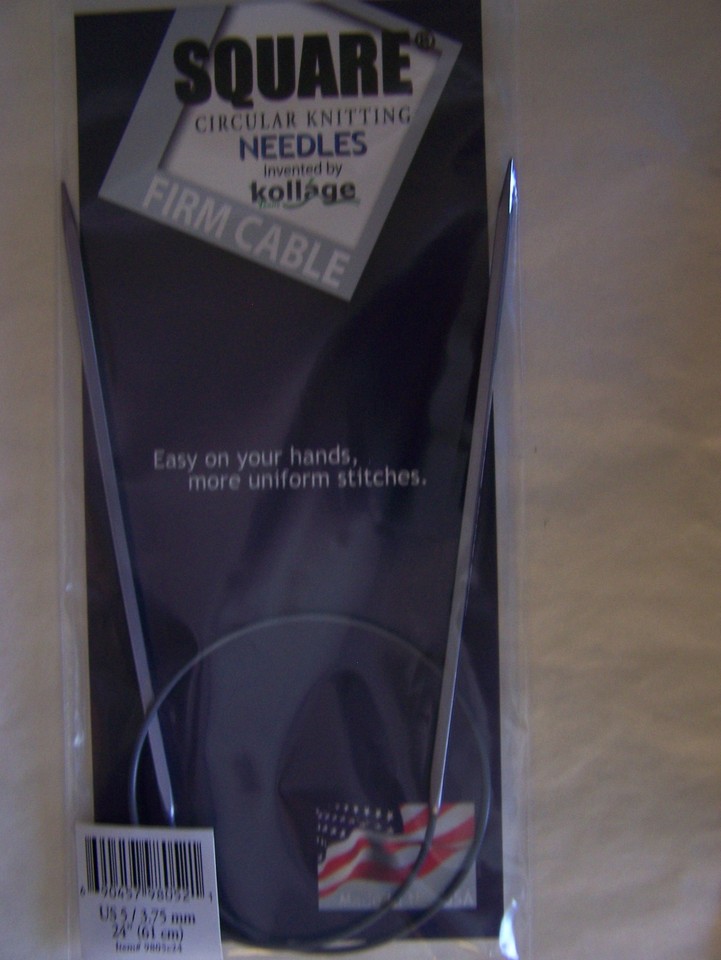 Kollage Square Circular Knitting Needles 24" FIRM | eBay