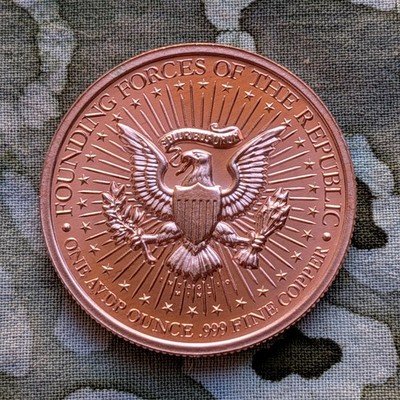 Intaglio Mint 250 Anniversary US Army 1775-2025 .999 copper round ...