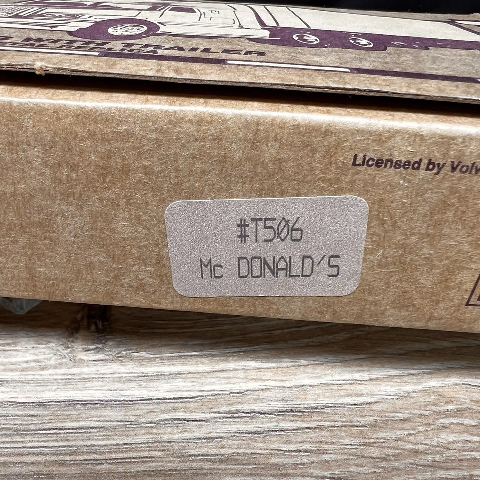 Ertl 1/64 Scale T506 White GMC Tractor Semi Trailer Truck McDonald's ...