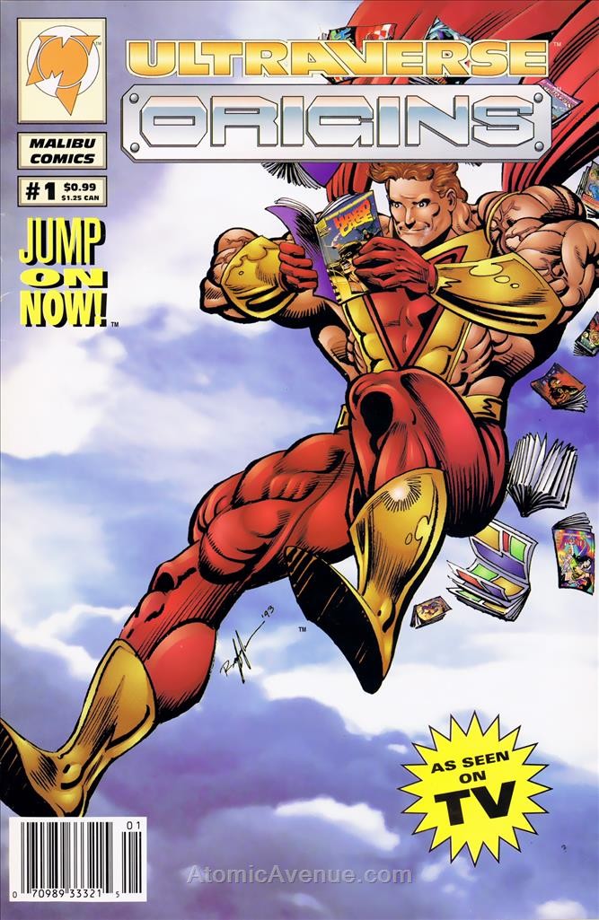 Ultraverse Origins #1A FN; Malibu | Newsstand Prime Cover - w/Bag+Board ...