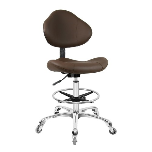 Rolling Swivel Drafting Chair Adjustable Heavy Duty (400lbs) Lumbar ...