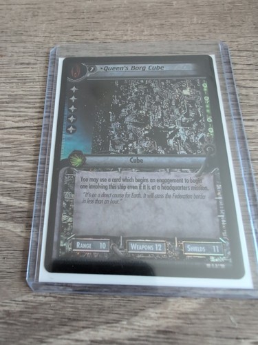 Star Trek CCG 2E Queen's Borg Cube #0 P 16 Foil Card Promo Vintage TCG ...