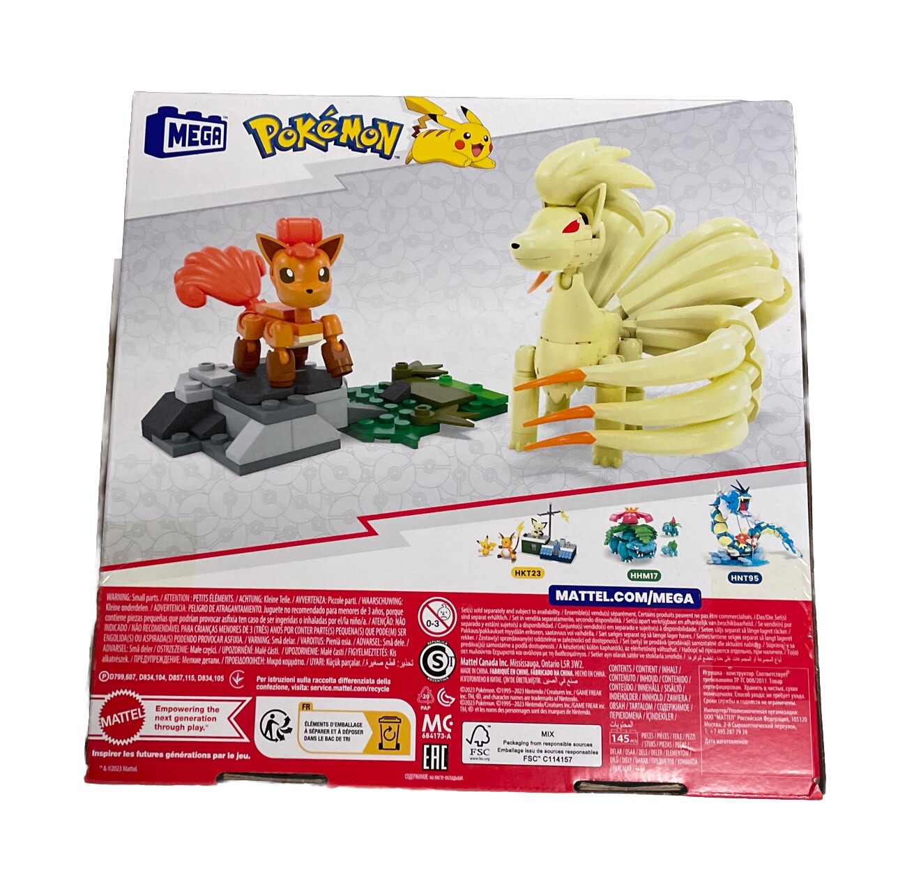 Mega Construx Pokemon Vulpix Ninetales Evolution Set - for sale online ...