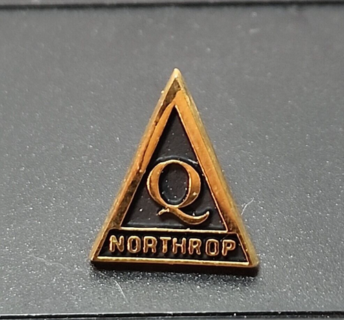 Vintage Northrop Lapel OR Hat Pin Triangle Gold Tone Letter Q Inside ...