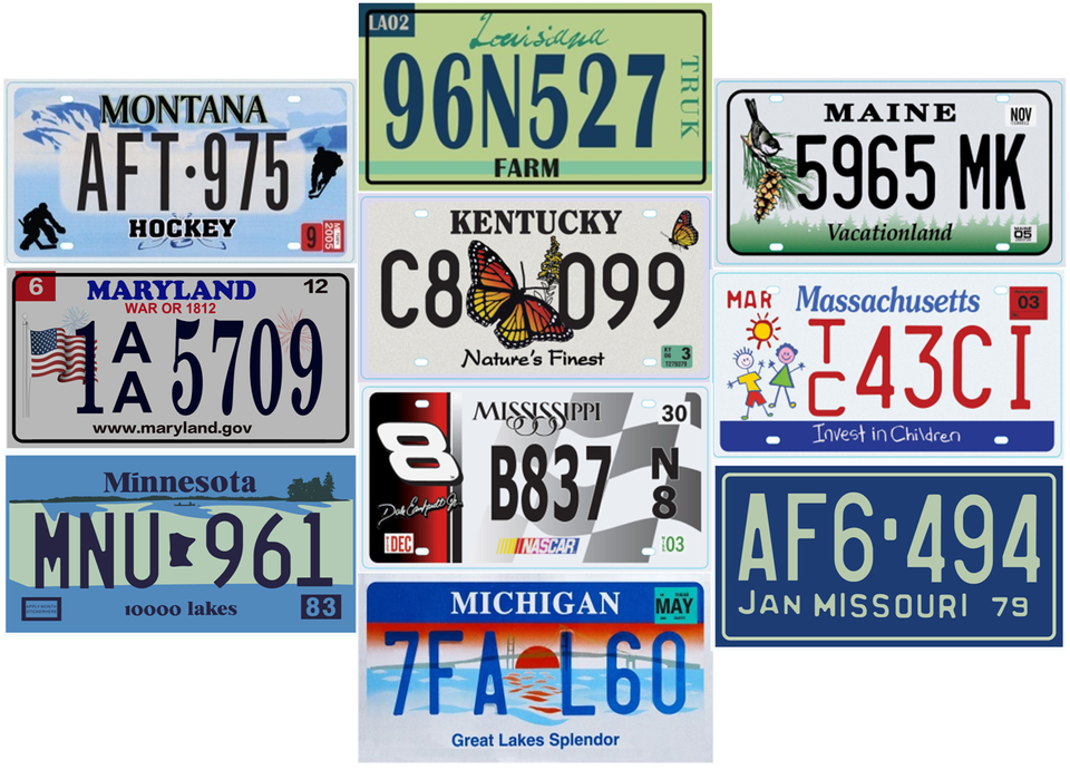 Set of 50 USA License Plates ***ALL 50 US STATES INCLUDED*** | eBay