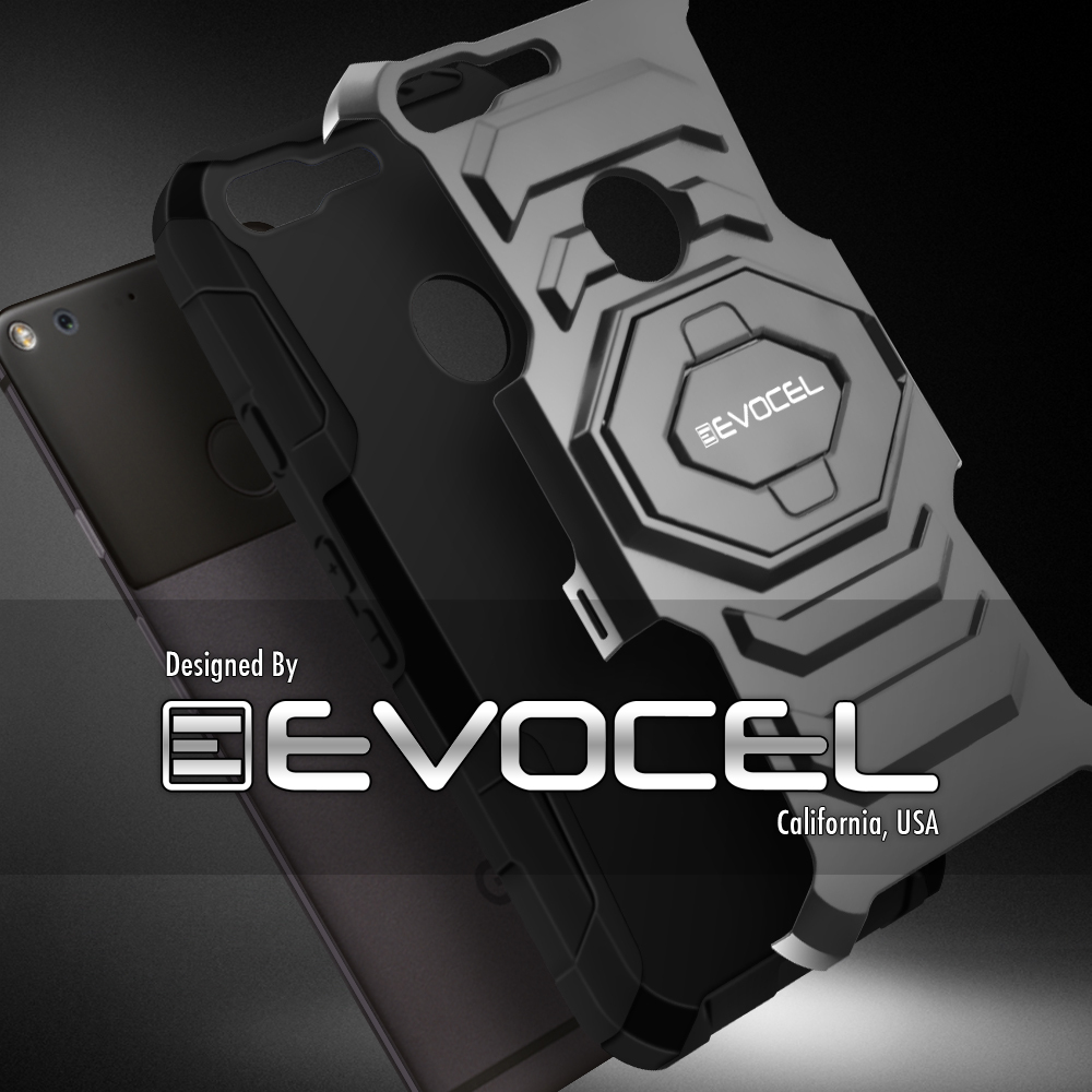 Google Pixel Case, Evocel Dual Layer Case w/ Belt Clip & Kickstand | eBay