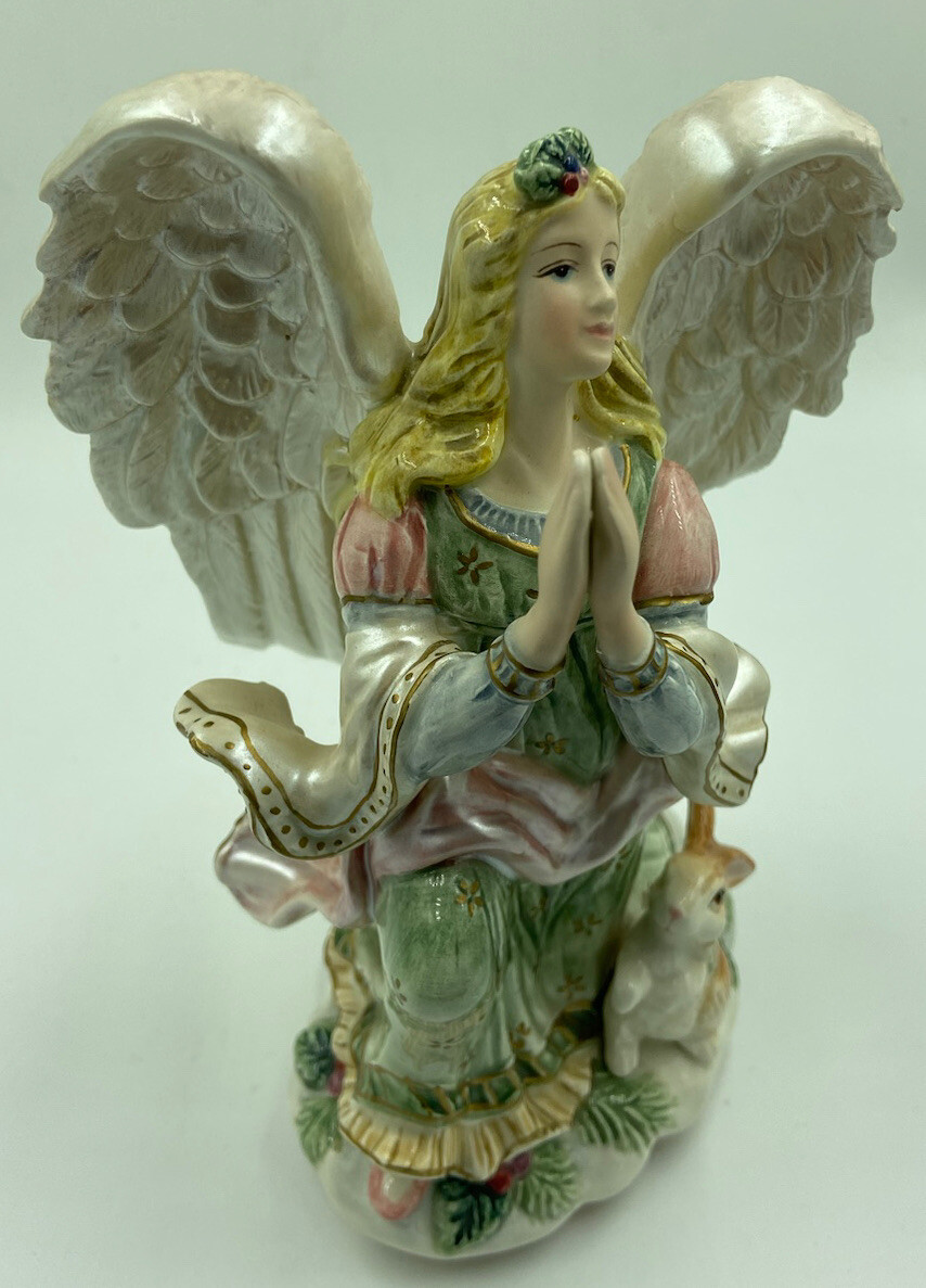 9” in Fitz & Floyd Ceramic Lg Figuring Angel . Perfect for the holidays ...