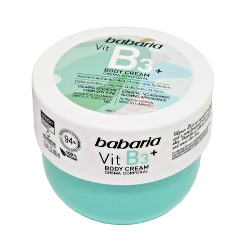 Babaria Vit B3 + Body Cream Calming Skin Hydration 400ml FREE SHIPPING ...
