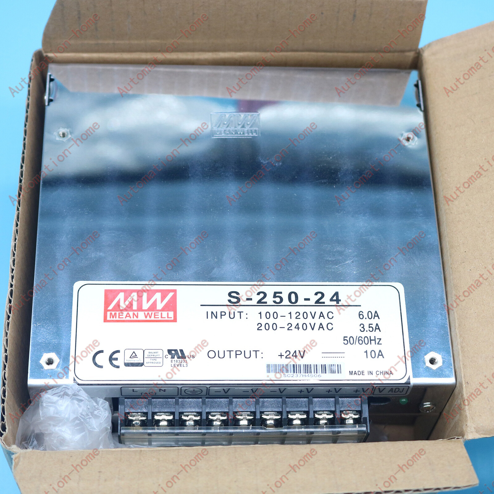 1pc New MEAN WELL S-250-24 24V 10A Switching Power Supply #QW | eBay