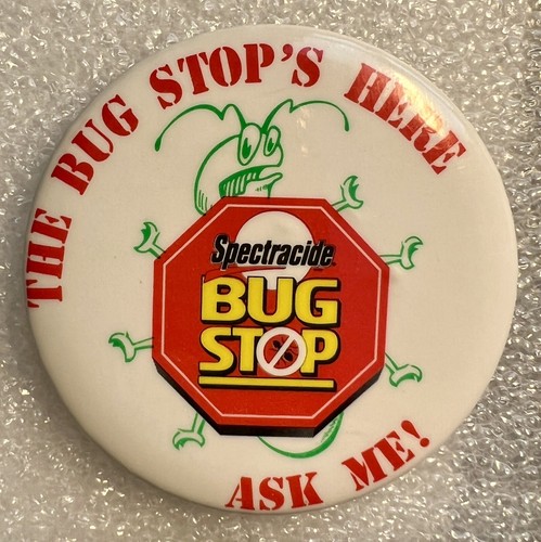 Spectracide Bug Stop The Bug Stops Here Vintage Large Round Advertising ...
