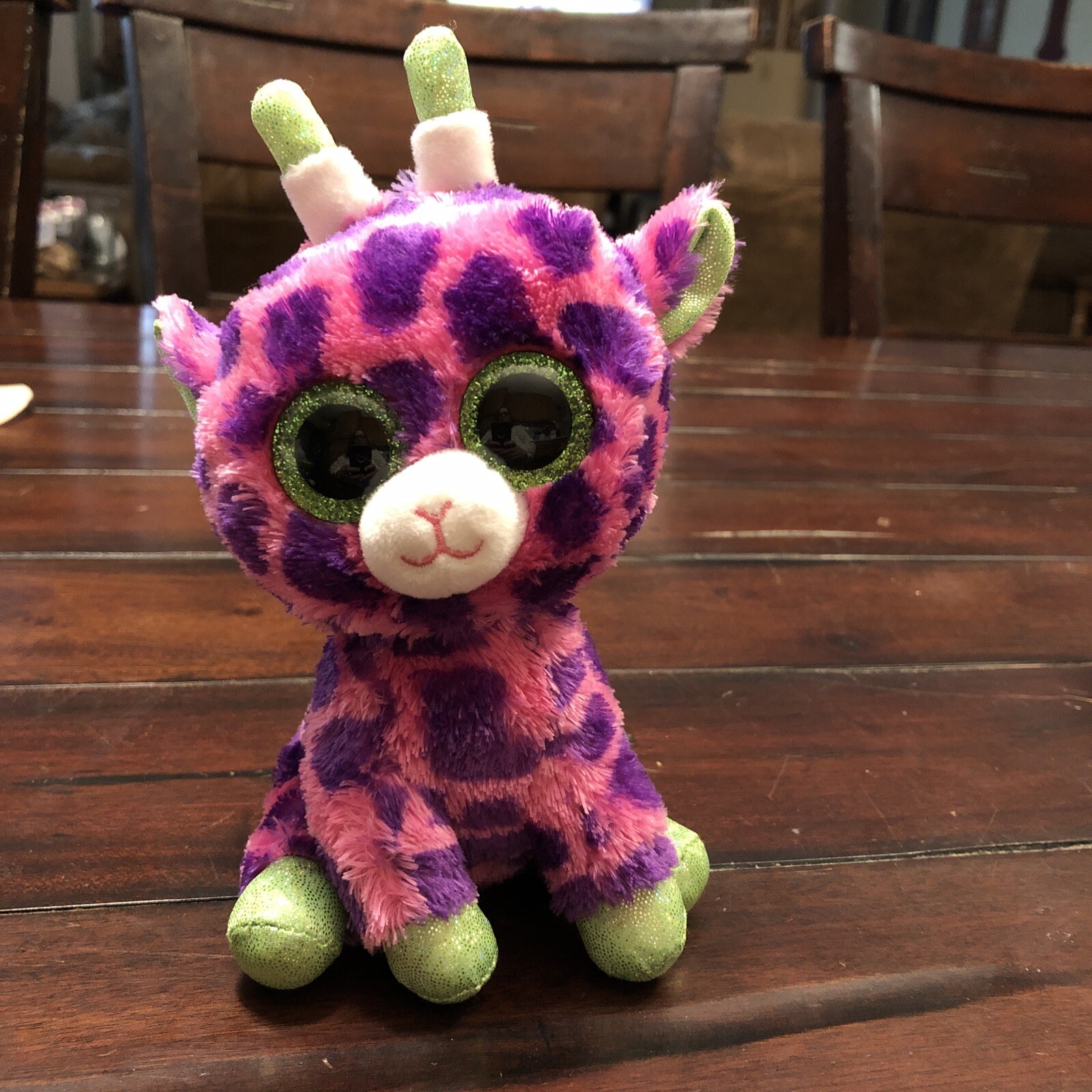 Ty Beanie Boos Gilbert The Giraffe Plush Glitter Eyes 2017 Used | eBay