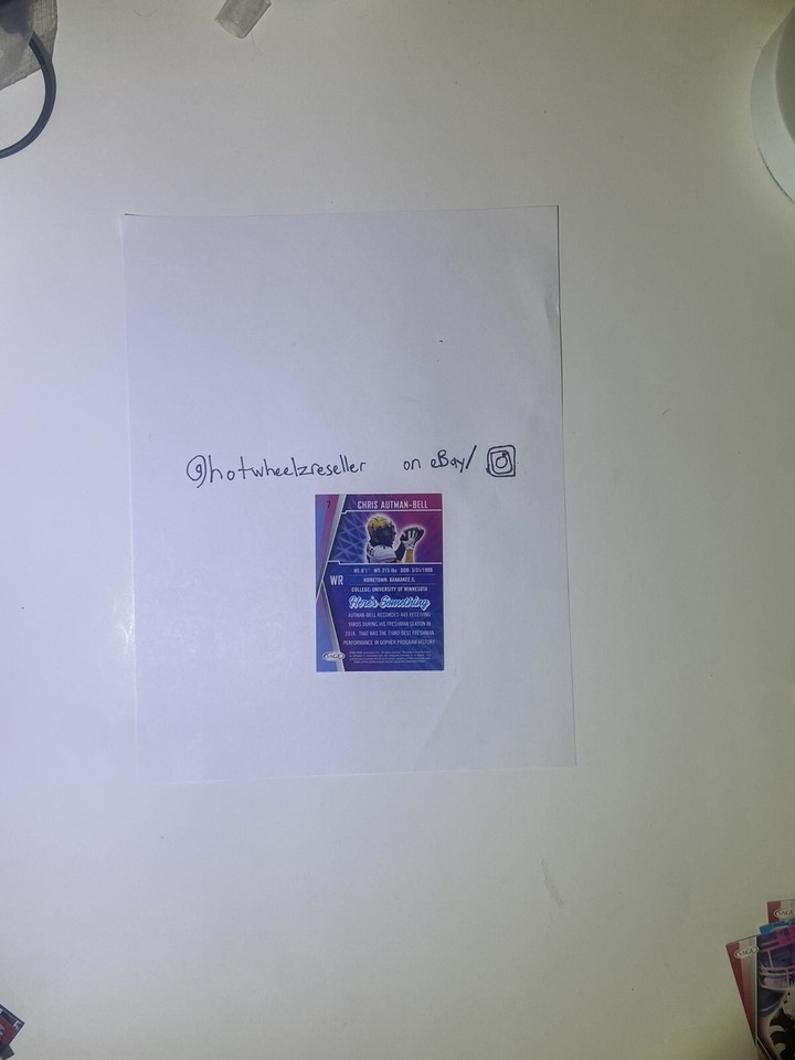 2022 SAGE HIT Low Series Chris Autman-Bell Minnesota Golden Gophers #7 ...