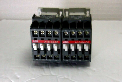 ABB A16-04-00 ABB Contactor 30A 600V, R84 110-120V 60 Hz USED 02 Pcs | eBay
