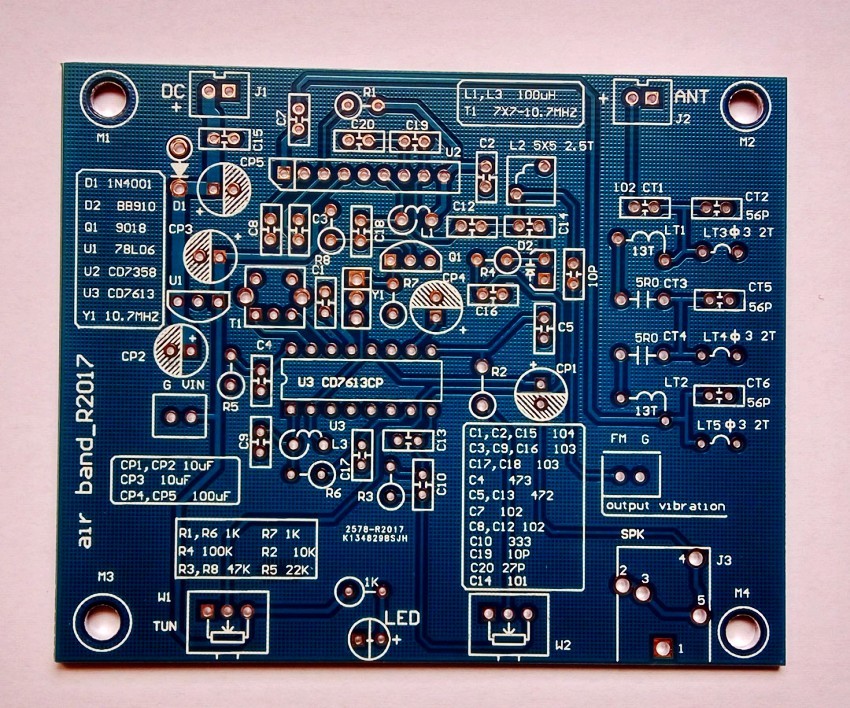 NEW DIY KIT R2017 Aviation Band Receiver Aeronautical Band Receiver Kit ...