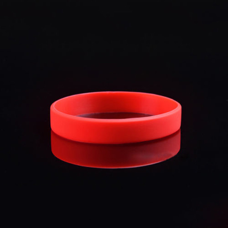 Men/Women's Silicone Sports Bracelet Wristband Bangle Rubber Fashion ...
