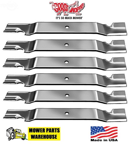 6 REPL GRASSHOPPER LAWN MOWER BLADES 61" CUT 320242 320243 320244 ...