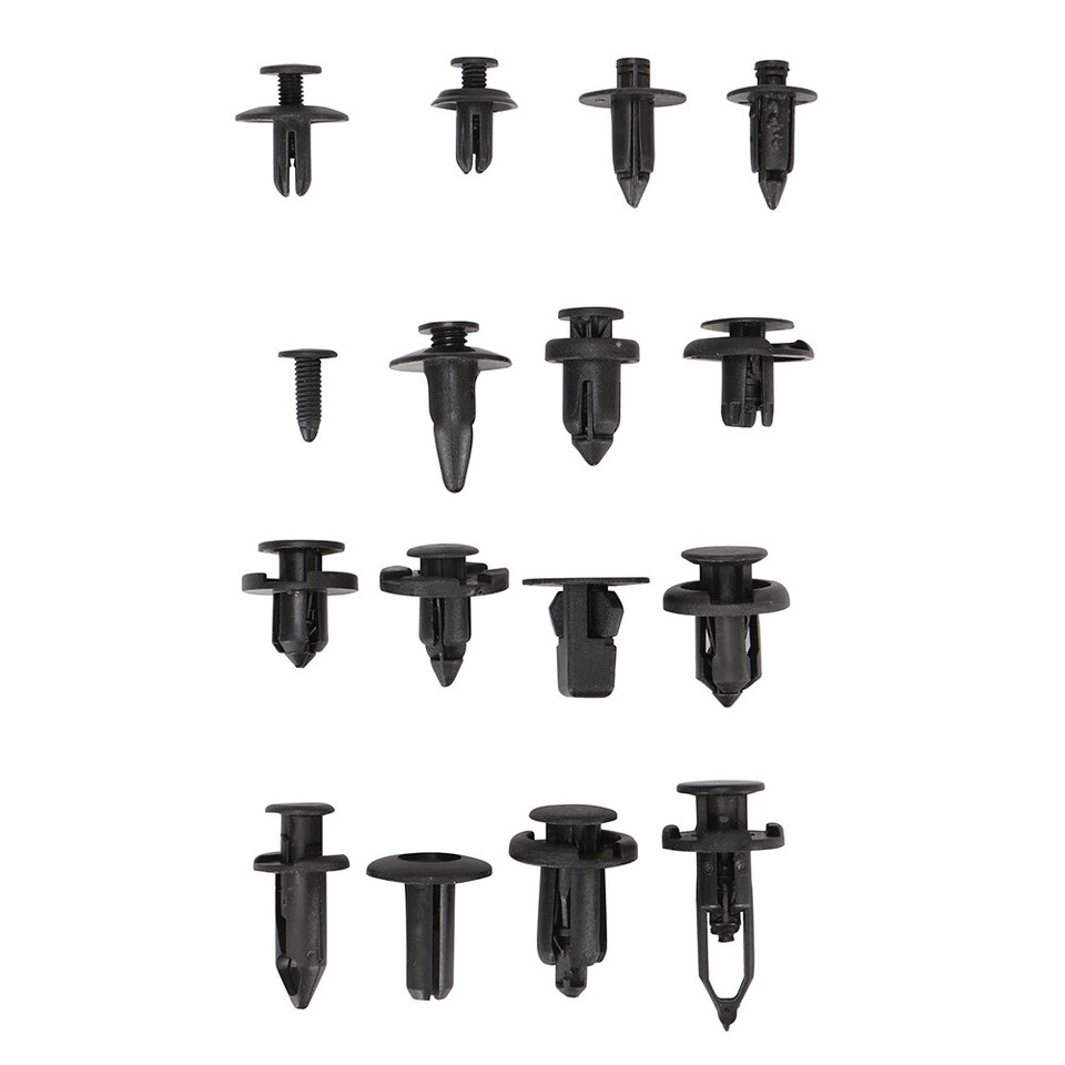 Plastic Car Body Push Pin Rivet Fasteners Trim Moulding Clips Screw Set ...