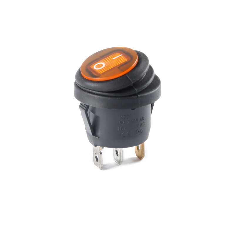 Round Rocker Switch ON-OFF 2/3 Pin 2 Position LED Illuminated ...