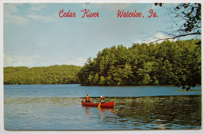 Waterloo Cedar River Little Red Canoe PA Pennsylvania Postcard | eBay ...