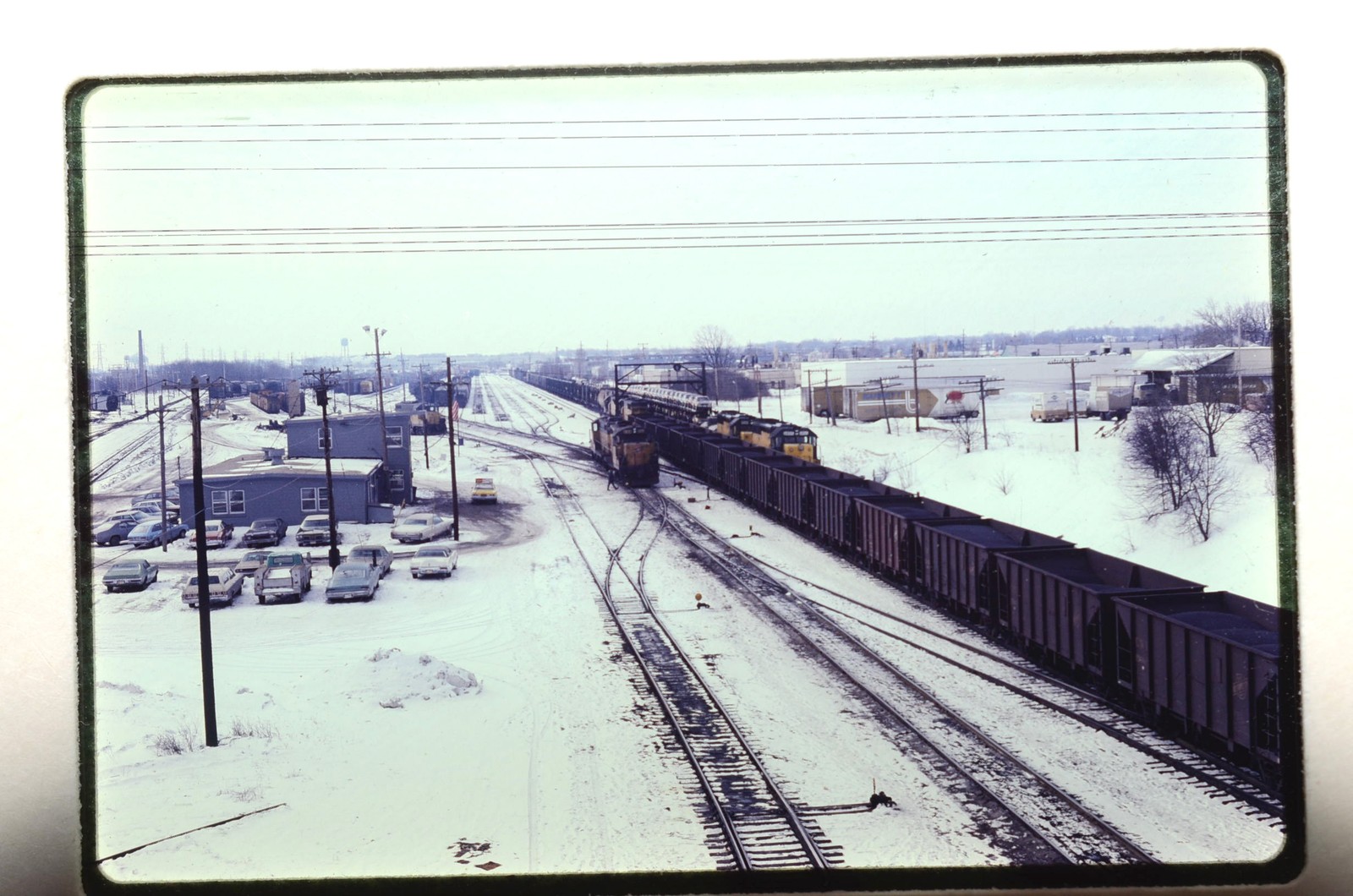 CNW butler mar-78 original 35mm kodak train photo slide pa? yard depot ...