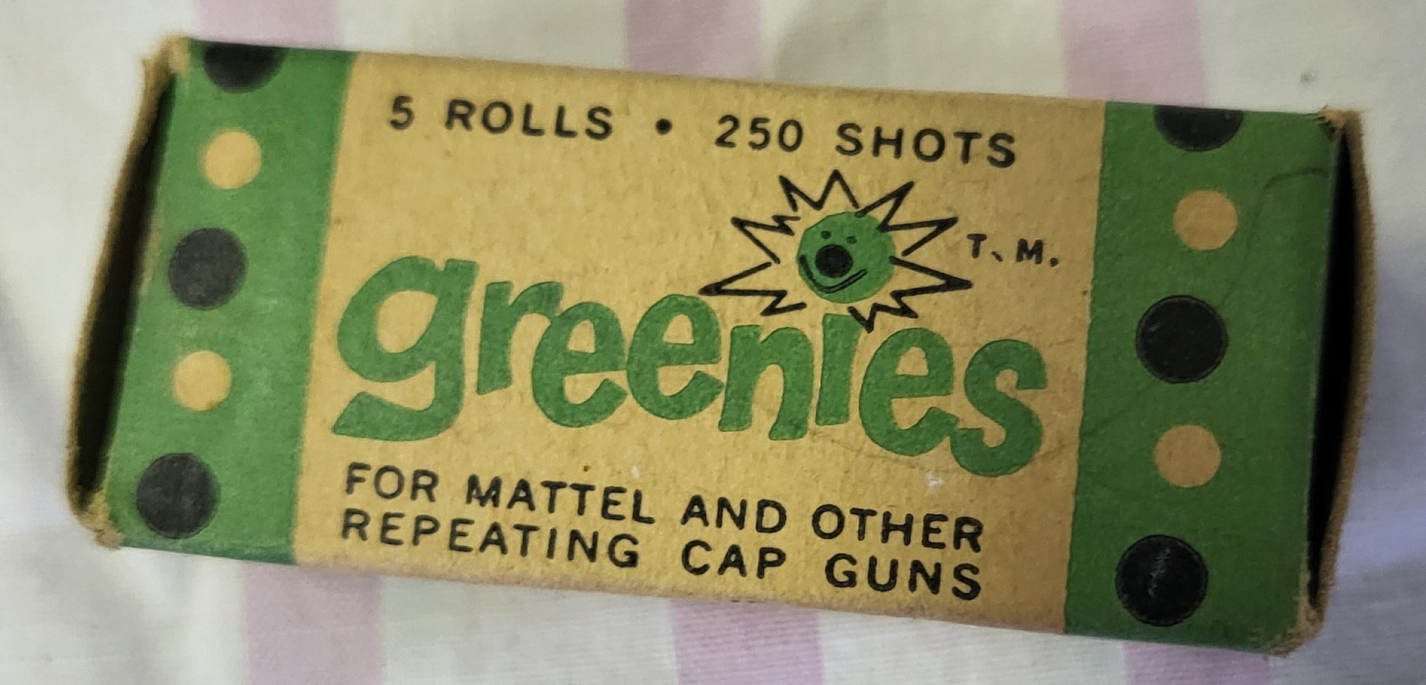 1958 Mattel Toymakers Greenie 250 Perforated Roll Cap Box - 1 Box ...