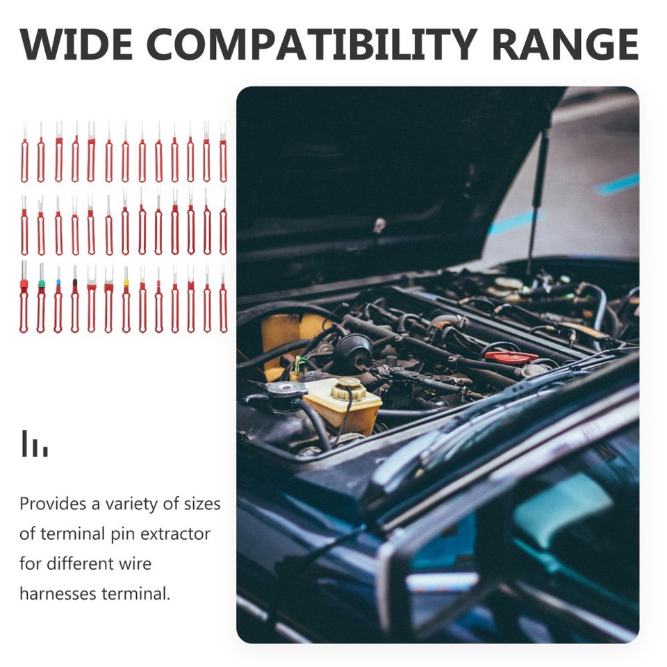 39 Pcs Automotive Electrical Connector Terminal Kit Pin Extractor Tools ...