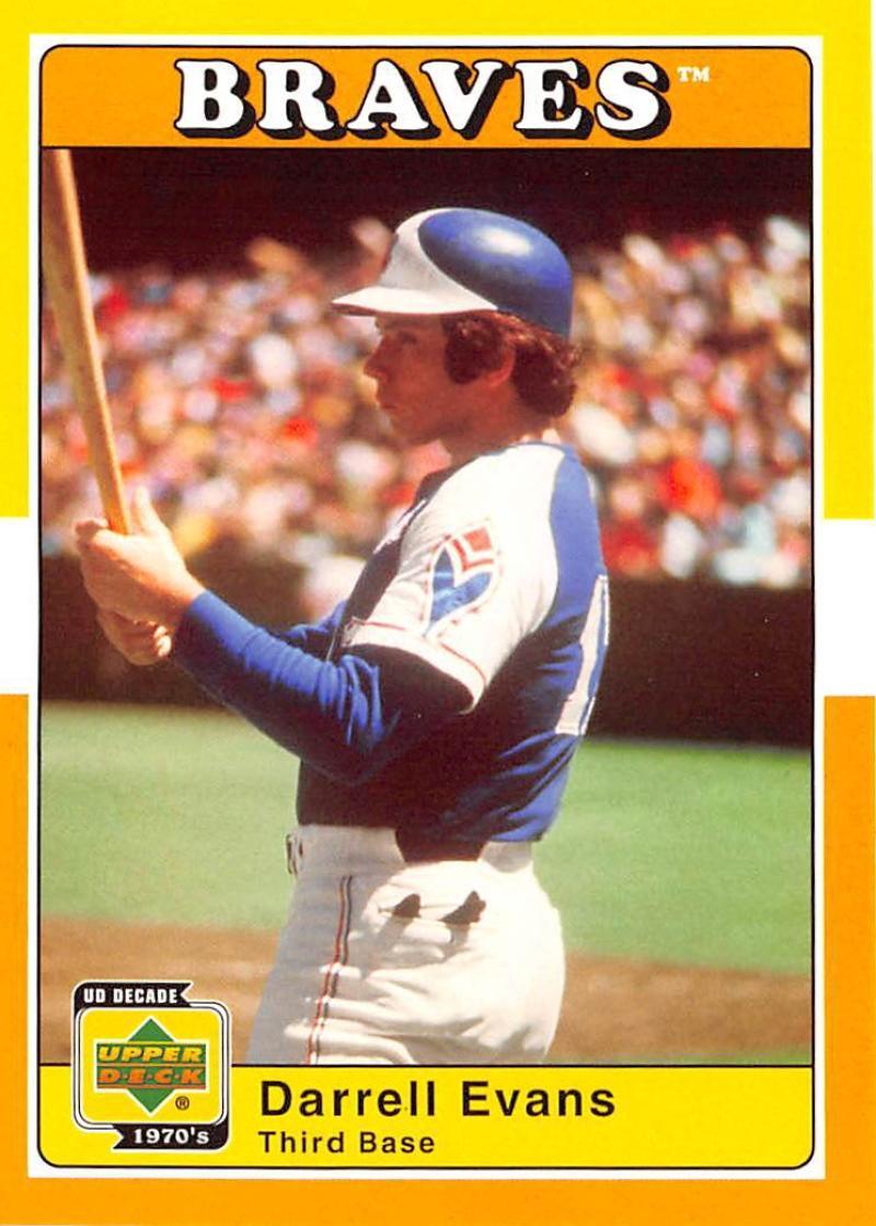 2001 Upper Deck Decade 1970's #49 Darrell Evans Braves ID:76984 | eBay