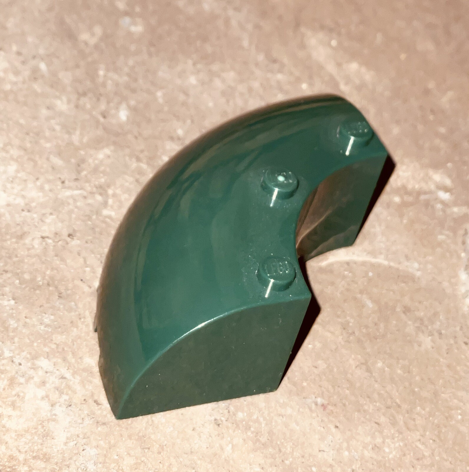 LEGO PART 6x6x2 ROUND BRICK CORNER QTY 1 (part 87559) DARK GREEN | eBay