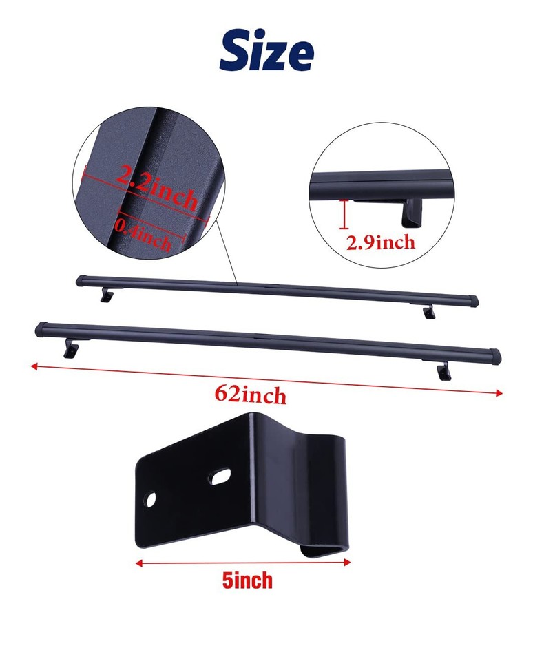 500lb Capacity Pickup Truck Topper Ladder Rack Camper Shell Roof Rack ...