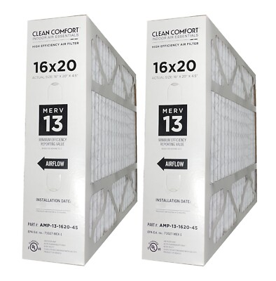 Goodman AMP-13-1620-45 (2-Pack) - 16" x 20" x 5" Clean Comfort Air ...