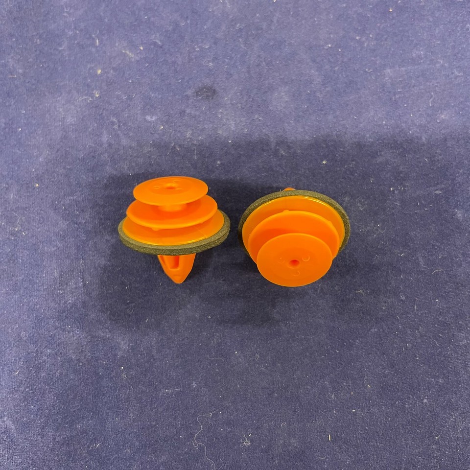 Set of 25: Orange Door Panel Clips W/ Gasket Fits Nissan Infiniti 80999 ...